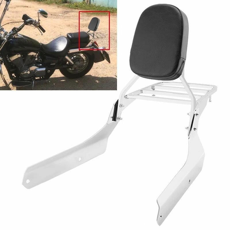 Спинка заднего пассажира (сисси-бар) и накладка на багажную полку для Honda Shadow Spirit 750 VT750 2006-2013