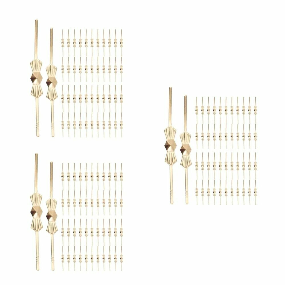 Медные зажимы для подвешивания кристаллов золотистые, 600 шт, для люстр и декора