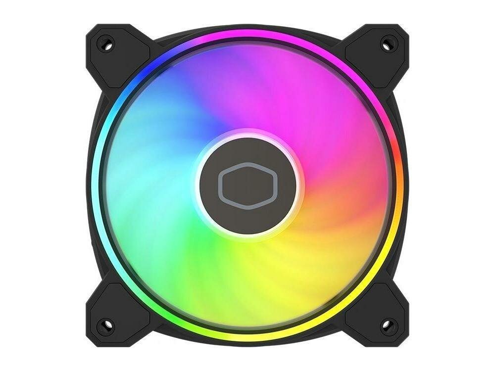 Вентилятор для корпуса Cooler Master MasterFan MF120 Halo2 ARGB 120х120x25 черный 4-pin 27дБ (MFL-B2DN-21NP2-R2) Ret
