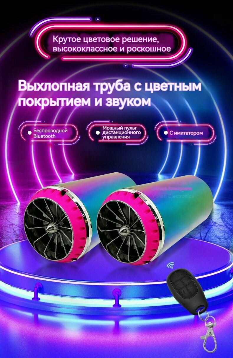 Колонки и музыка для мотоцикла и электровелосипеда — Bluetooth-комплект с пультом, LED динамики, MP3/FM, влагозащита