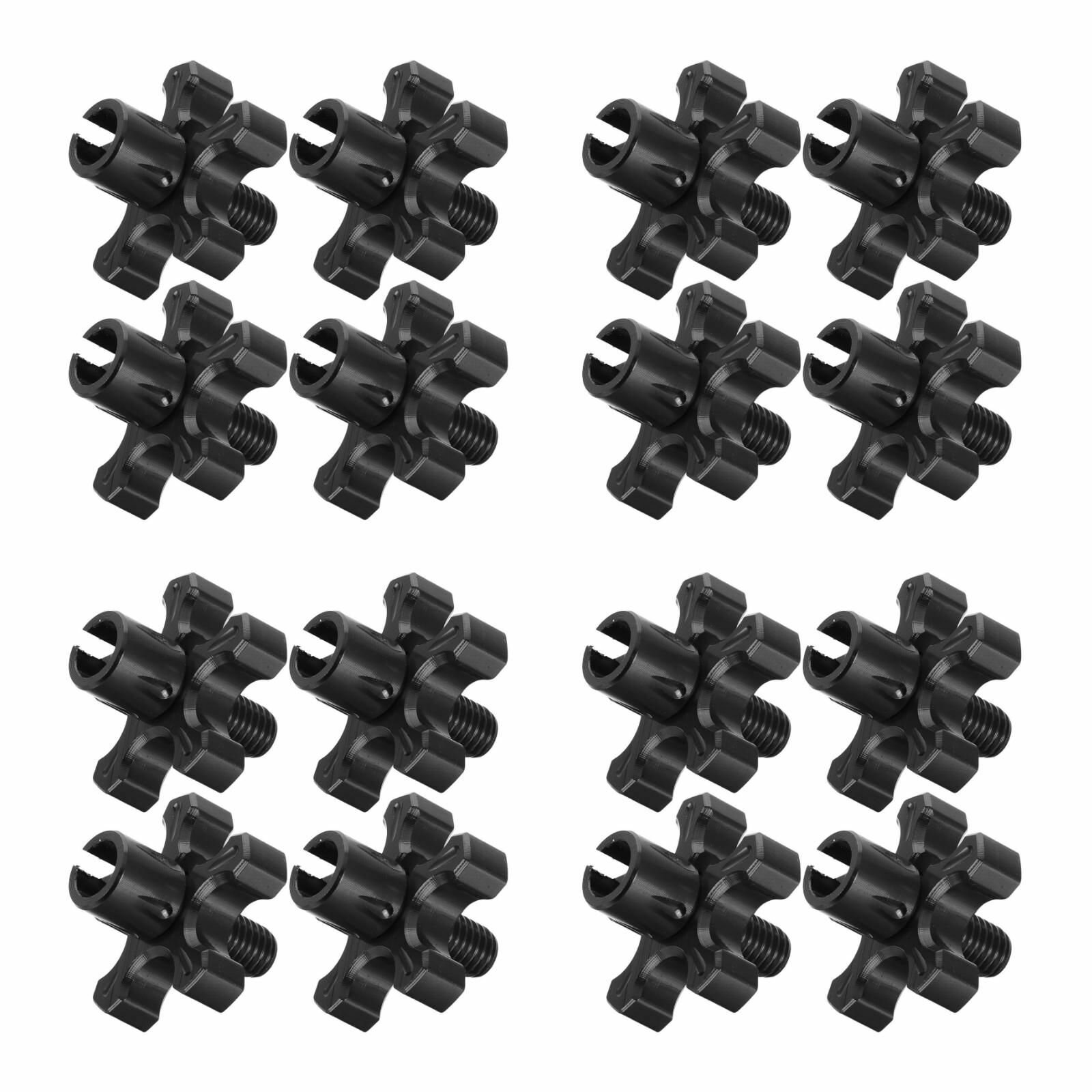 Чёрные регулировочные винты из алюминиевого сплава для тросика сцепления мотоцикла, набор 16 шт