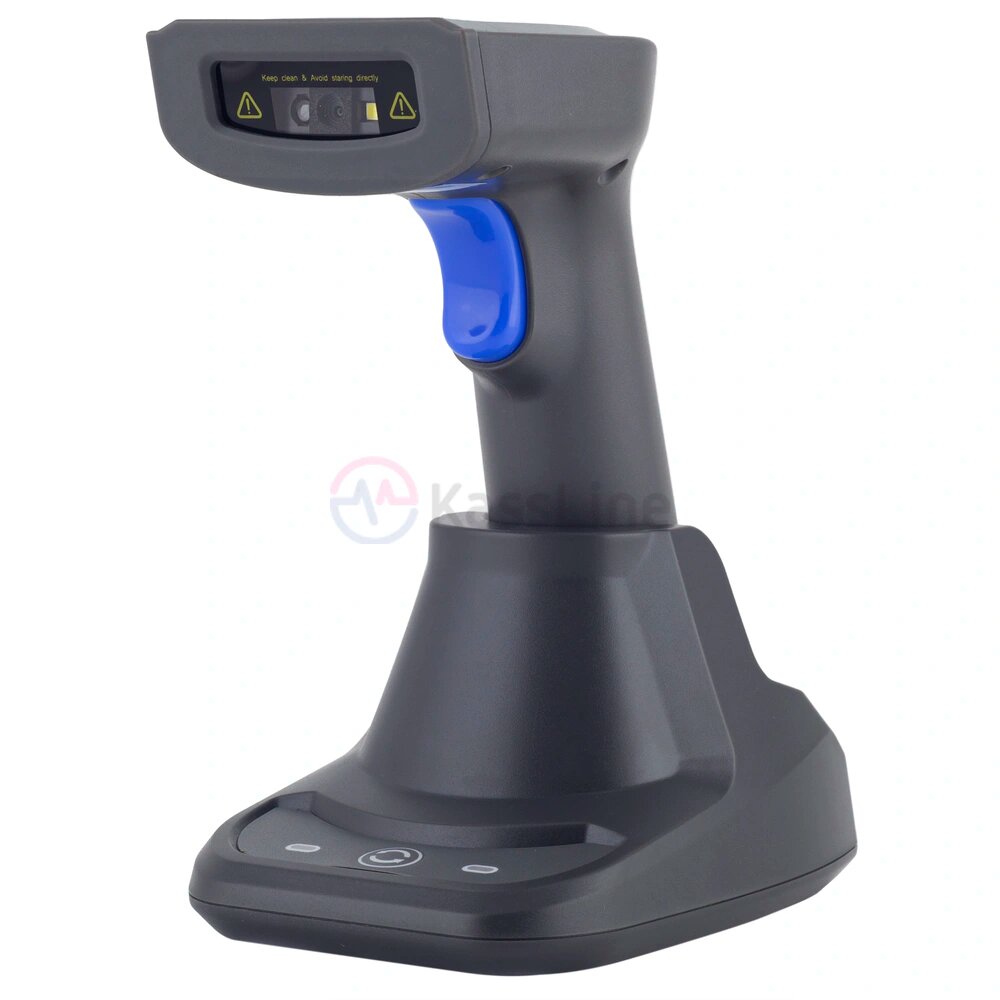 Беспроводной сканер штрих-кода PayTor FL-2007 (2D, серый, USB, Bluetooth, с подставкой Cradle)
