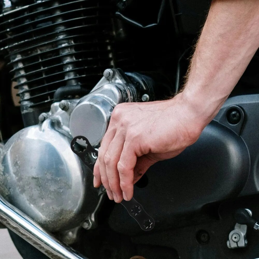 Набор металлических мини ключей для натяжки цепи и звездочки мотоцикла, для ремонта