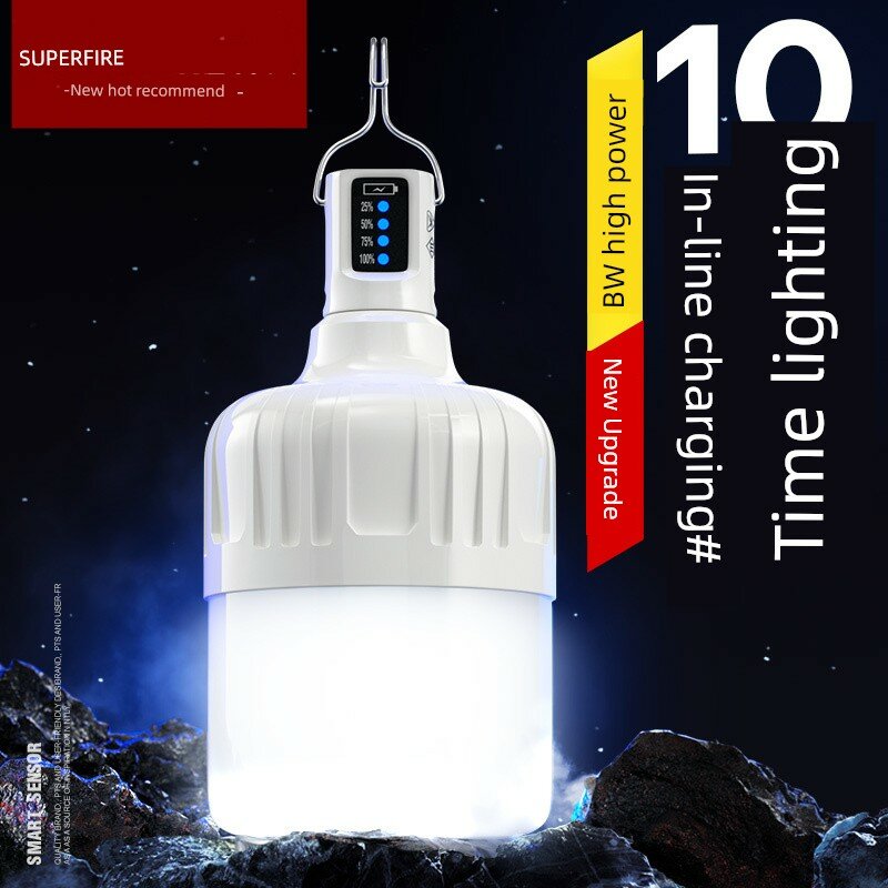 Shenhuo GT10-S Перезаряжаемый светодиодный фонарь для походов, яркость 18 Вт, срок службы батареи 7-10 часов,