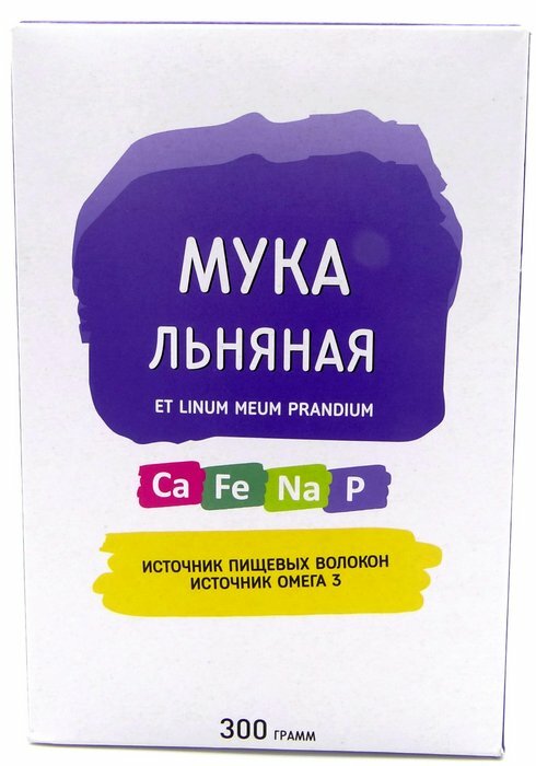 БАД Компас здоровья мука льняная, источник пищевых волокон, 300 г 1393