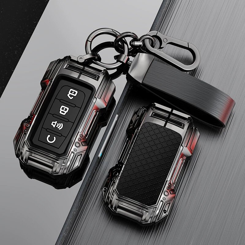 Черный воин из цинкового сплава автомобильный чехол для ключей Haval H6 M6 Plus, одинарная оболочка с матовой отделкой