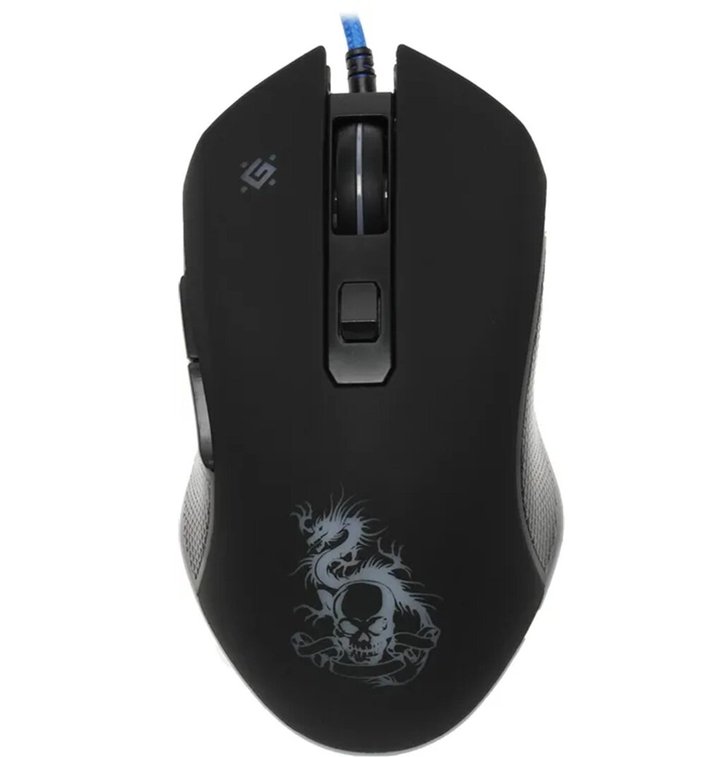 Мышь проводная оптическая DEFENDER SKY DRAGON GM-090L, черная, 52090