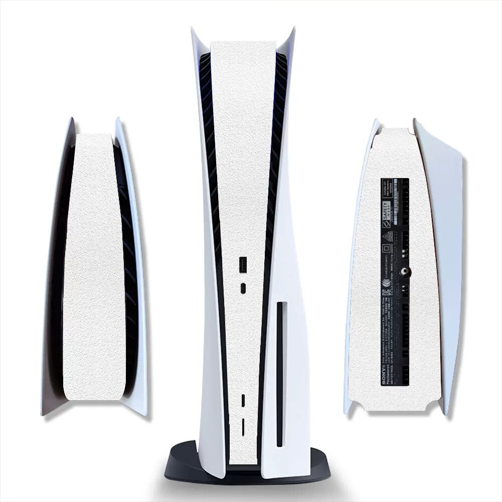 Наклейка для PlayStation 5 матовый белый, не скользящая отделка