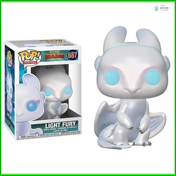 Фигурка Funko Pop! Movies: How to Train Your Dragon - Light Fury #687 Белый Винил