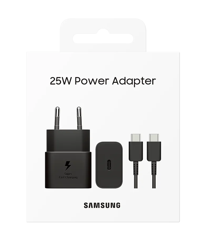 Сетевое зарядное устройство Samsung EP-T2510 25W Type-C + кабель, черный