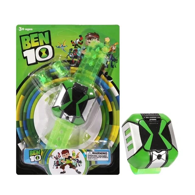 Подвижная фигурка Бена Теннисона из серии Omnitrix BEN10, проекционные часы, трансформирующаяся кукла со звуком и светом, умные часы, подарок на день рождения для ребенка.