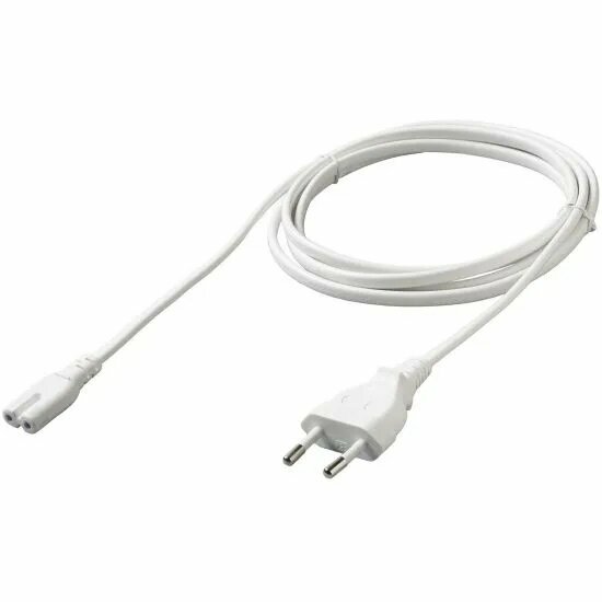 Сетевой кабель питания IEC C7 (2-pin), 1.5 м, белый