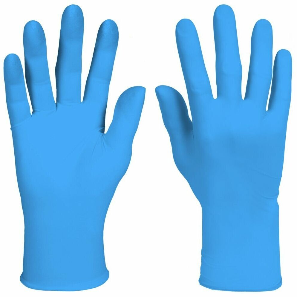 Защитные нитриловые перчатки KLEENGUARD G10 2PRO Blue Nitrile 0.15 мм ( арт. 54424 ), размер 10 ( XL ) , 45 пар.