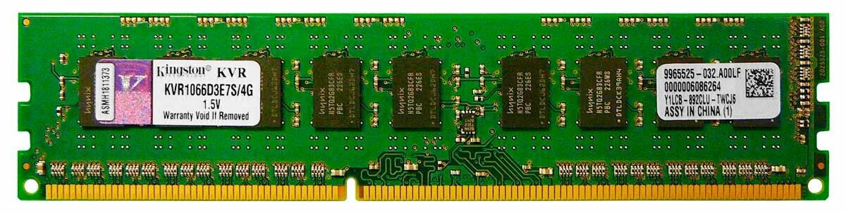 Оперативная память Kingston KVR1066D3E7S/4G DDRIII 4Gb