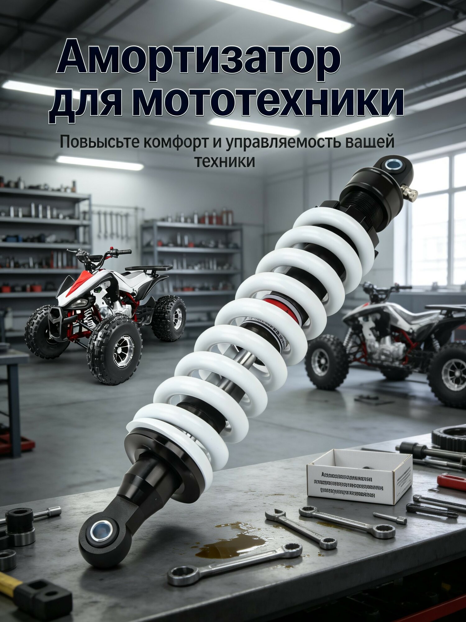 Амортизатор 350 мм для мототехники, регулируемый демпфер CNC алюминиевый для 50cc 110cc 125cc 250cc квадроциклов и картов