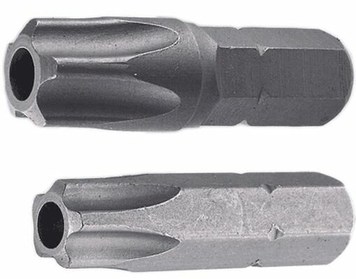 Бита (вставка) TORX TS30 5-ти лучевая с центральным отверстием L