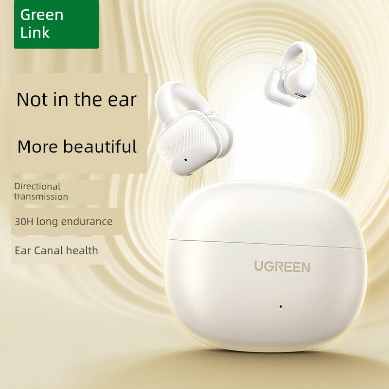UGREEN S3 беспроводные наушники с открытым ухом для спорта, удобный клип-дизайн, Bluetooth 5.4, совместимость с iPhone,