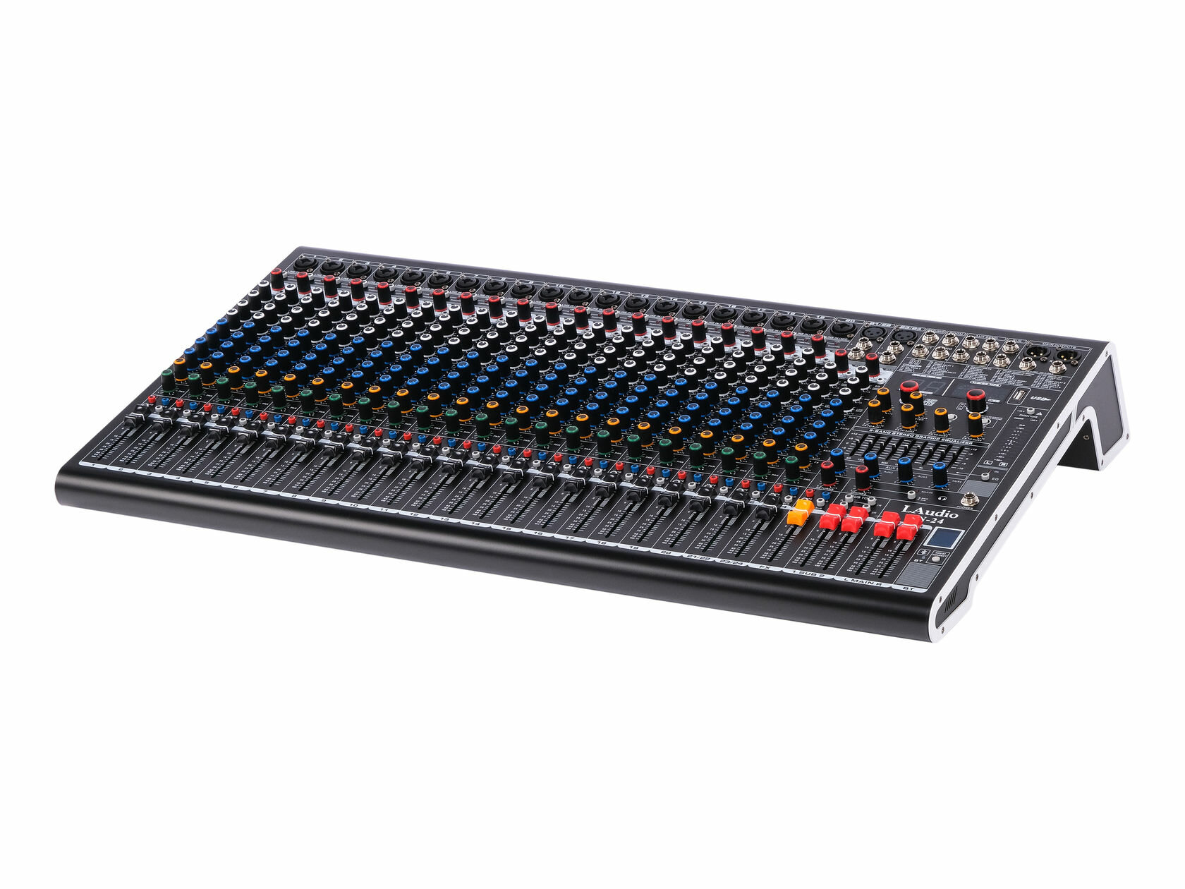 AN-24 Микшерный пульт, 24 канала, серия PRO, Bluetooth и функция записи MP3 через USB, LAudio