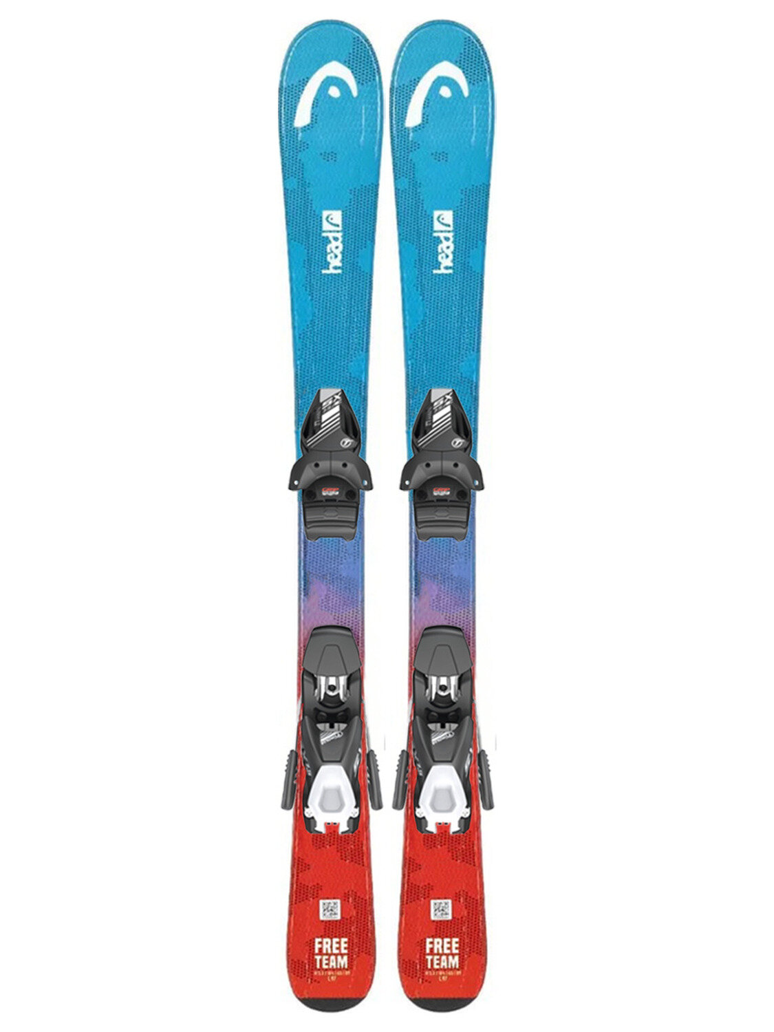 Горные лыжи с креплениями Head Free Team JR + SX 7.5 GW 22/23 , для детей , Синий