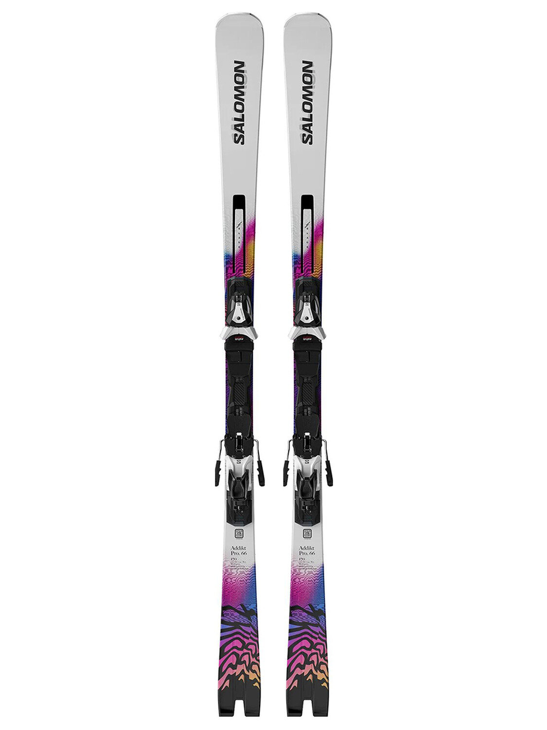 Горные лыжи с креплениями Salomon Addikt Pro 66 + MI12 GW 25/26 , для мужчин , Мультиколор