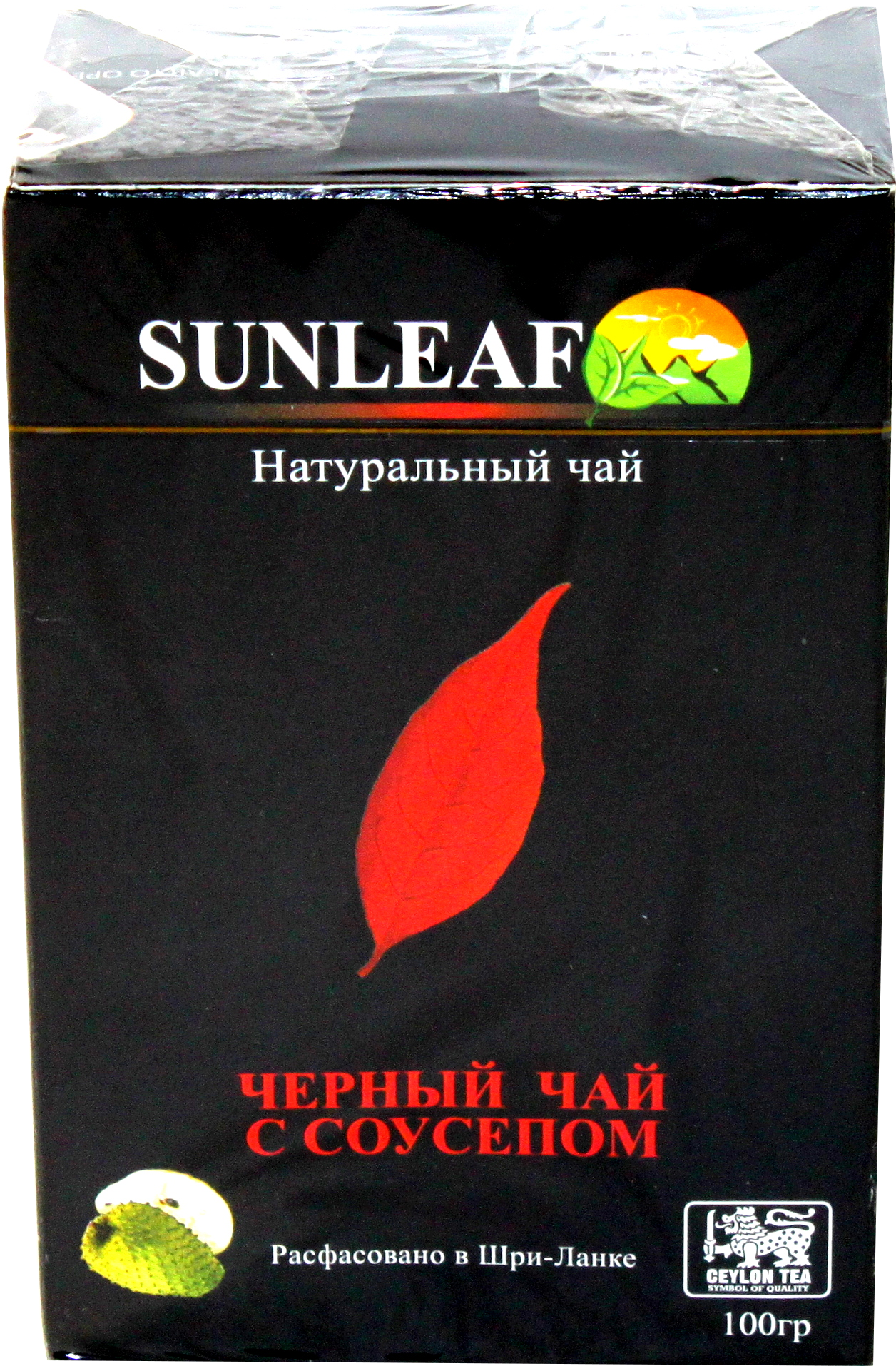 Чай "Sunleaf" черный "Black Tea Soursop" 100 грамм