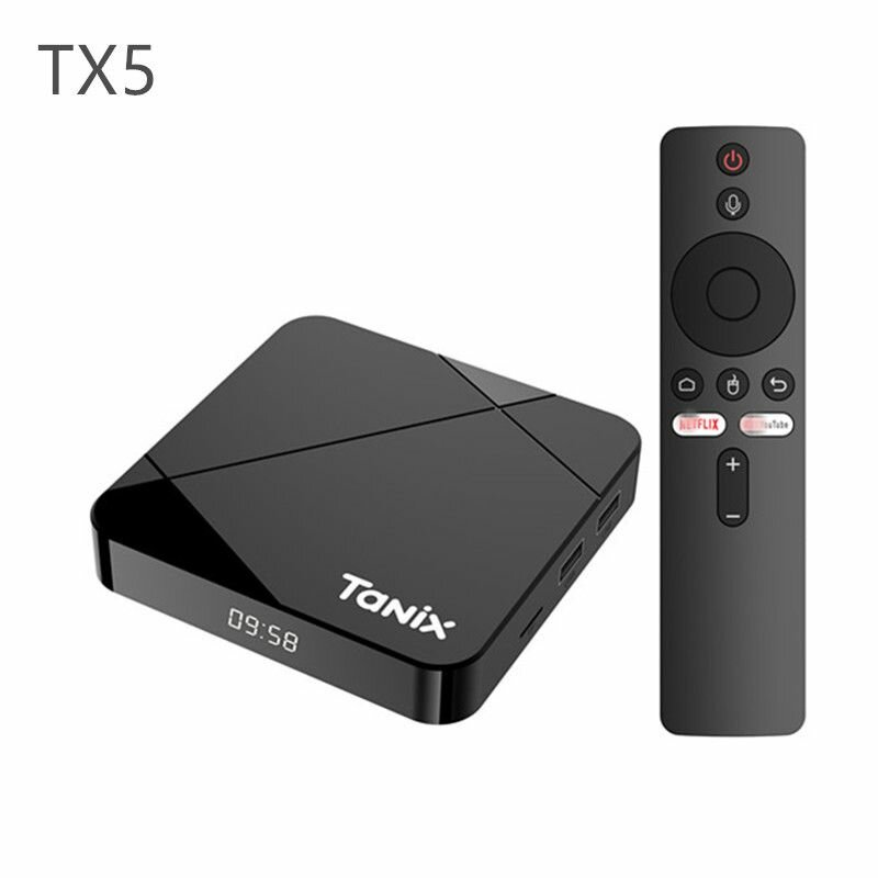 ТВ-приставка TANIX TX5, Android 14, поддержка Wi-Fi 6, 4K, двухдиапазонный HD-плеер.