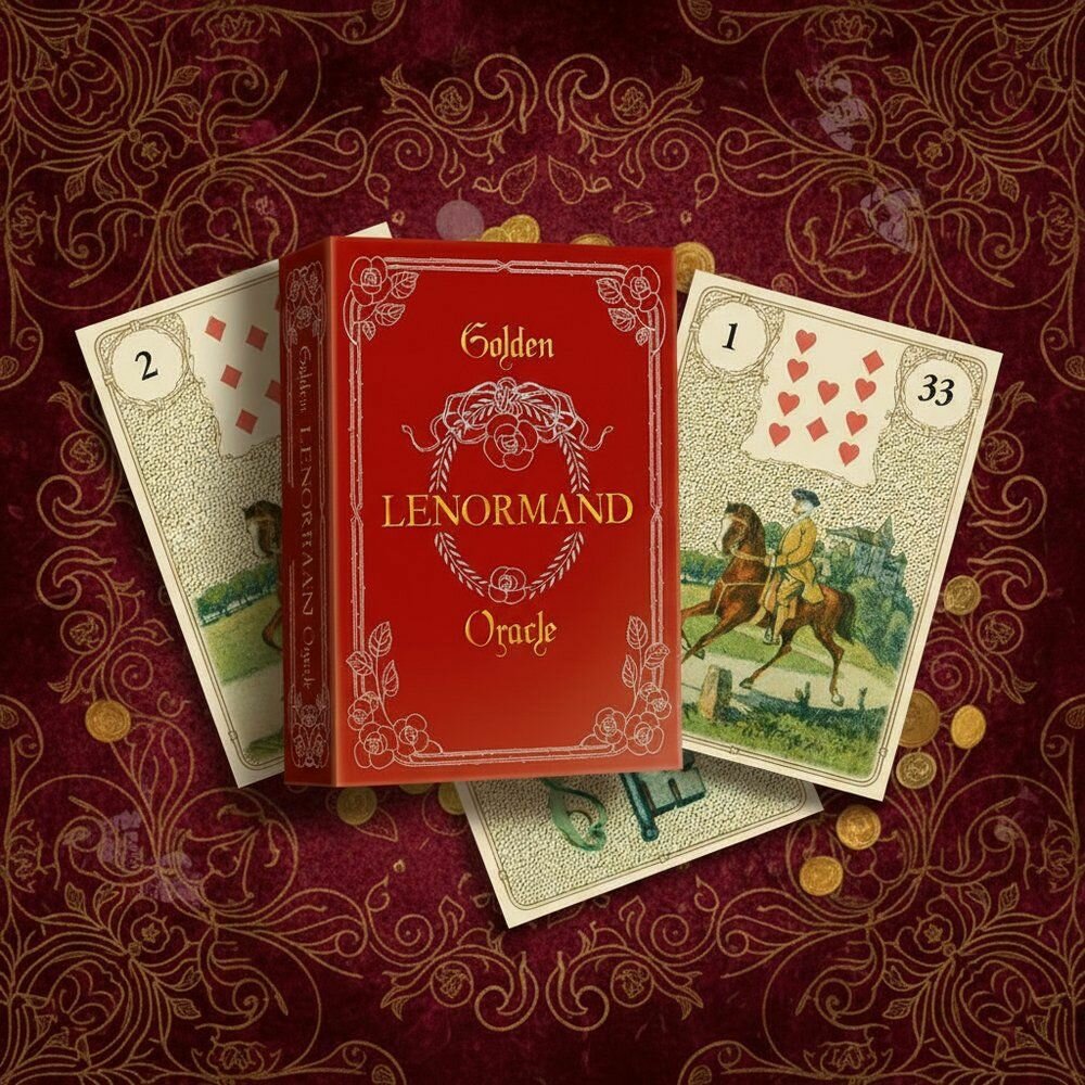 Карты Таро "Golden Lenormand Oracle" Lo Scarabeo / Золотой Оракул Ленорман 63503