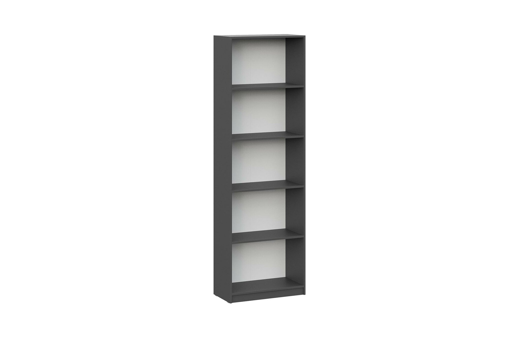 Стеллаж напольный Нонтон Грандис, 70x35x220 см, 4 полки, графит