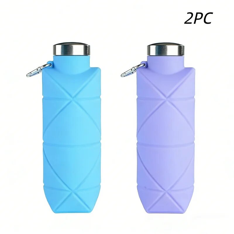 Складная бутылка для воды 700 мл, 2PC Blue Purple