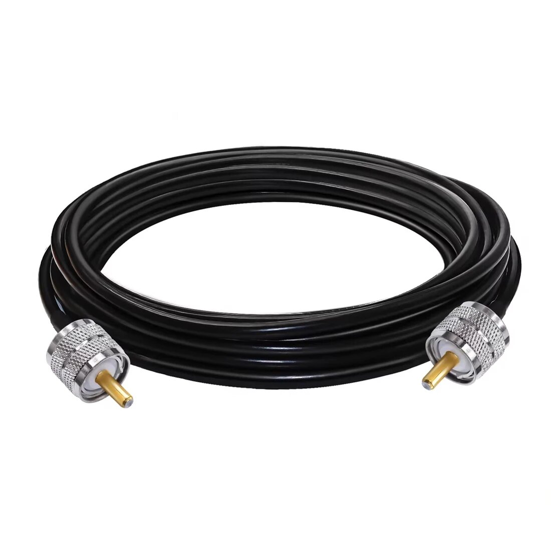 Кабель RG58 PL259 UHF 100см, черный