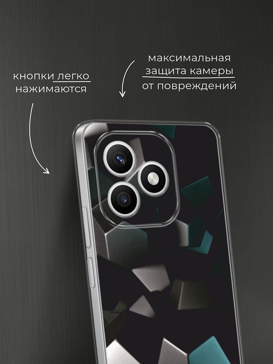 Силиконовый чехол на Honor X8d / Хонор X8d с принтом Геометрия 20 — фото 1