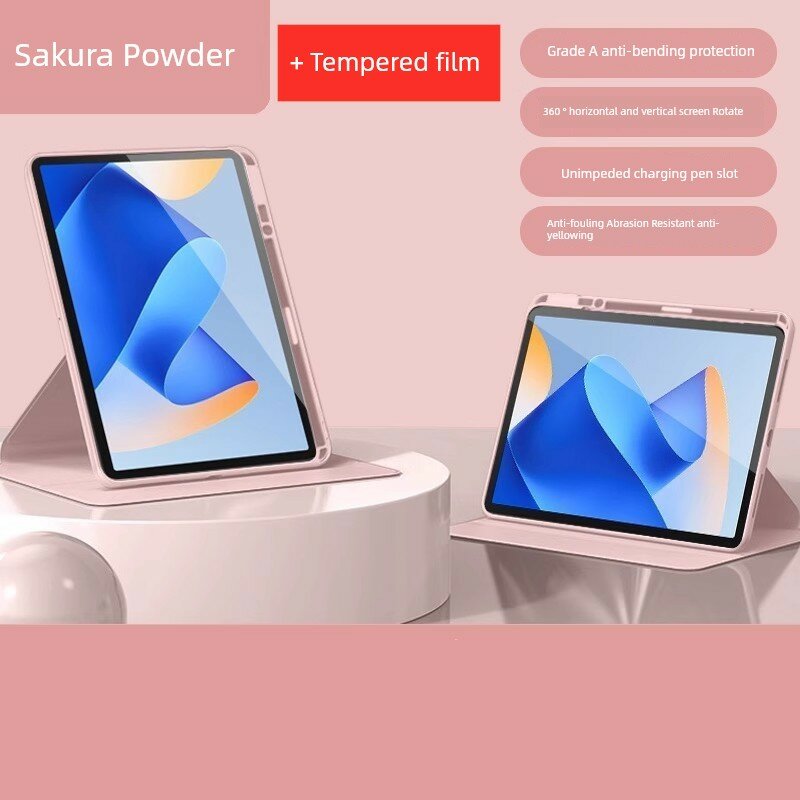 Чехол-подставка для планшета Apple iPad Air 2-го поколения (модели A1566, A1567), вращающийся, защитный, кожаный,