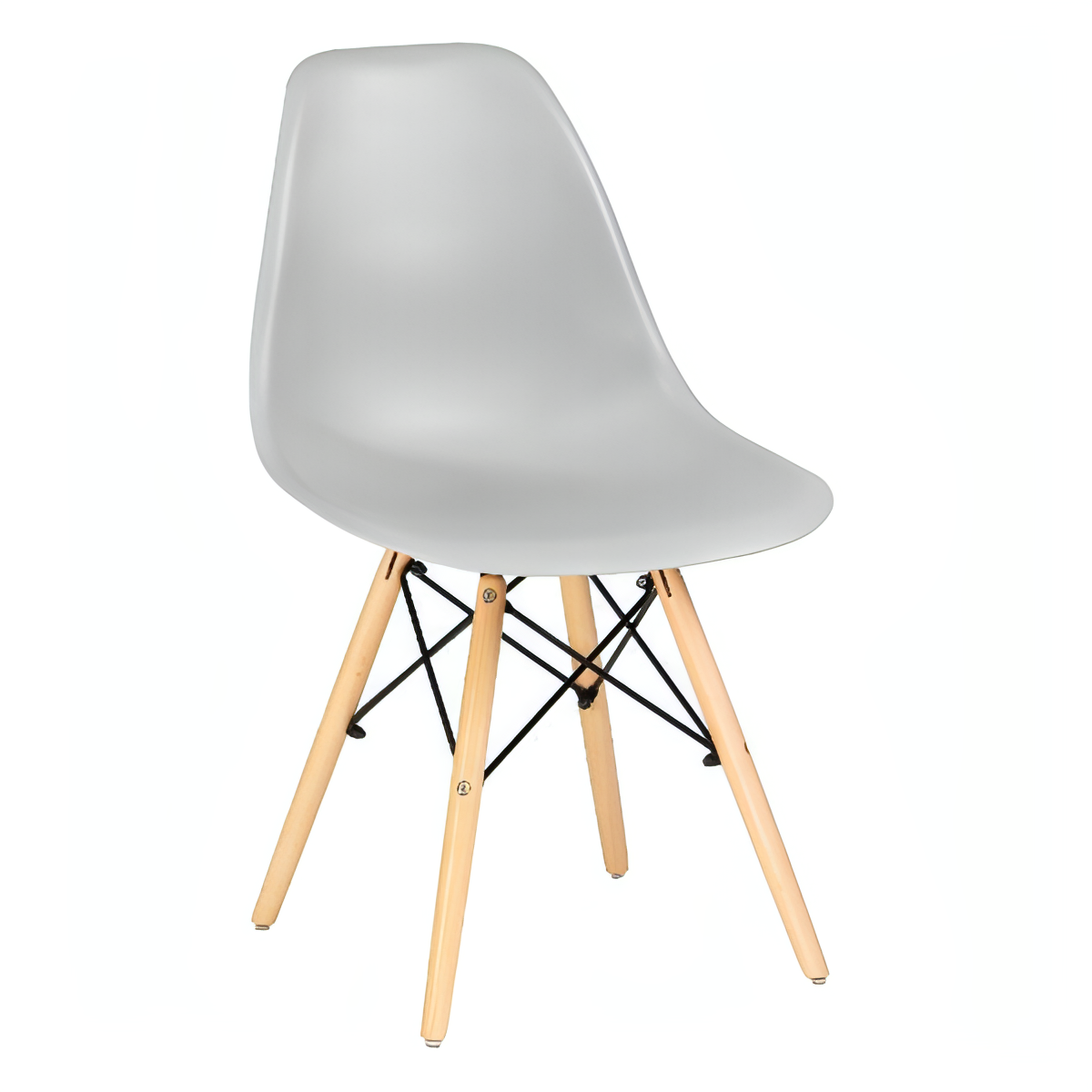 Стул обеденный DOBRIN DSW LMZL-PP638 светлый бук/светло-серый