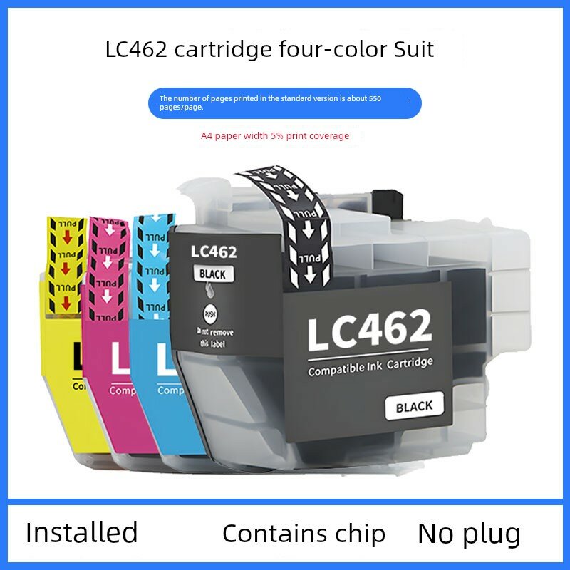 Подходит для принтера Brother LC462 MFC-J2340DW, картридж MFC--J3540DW, картридж J3940DW, картридж LC462XL, черный