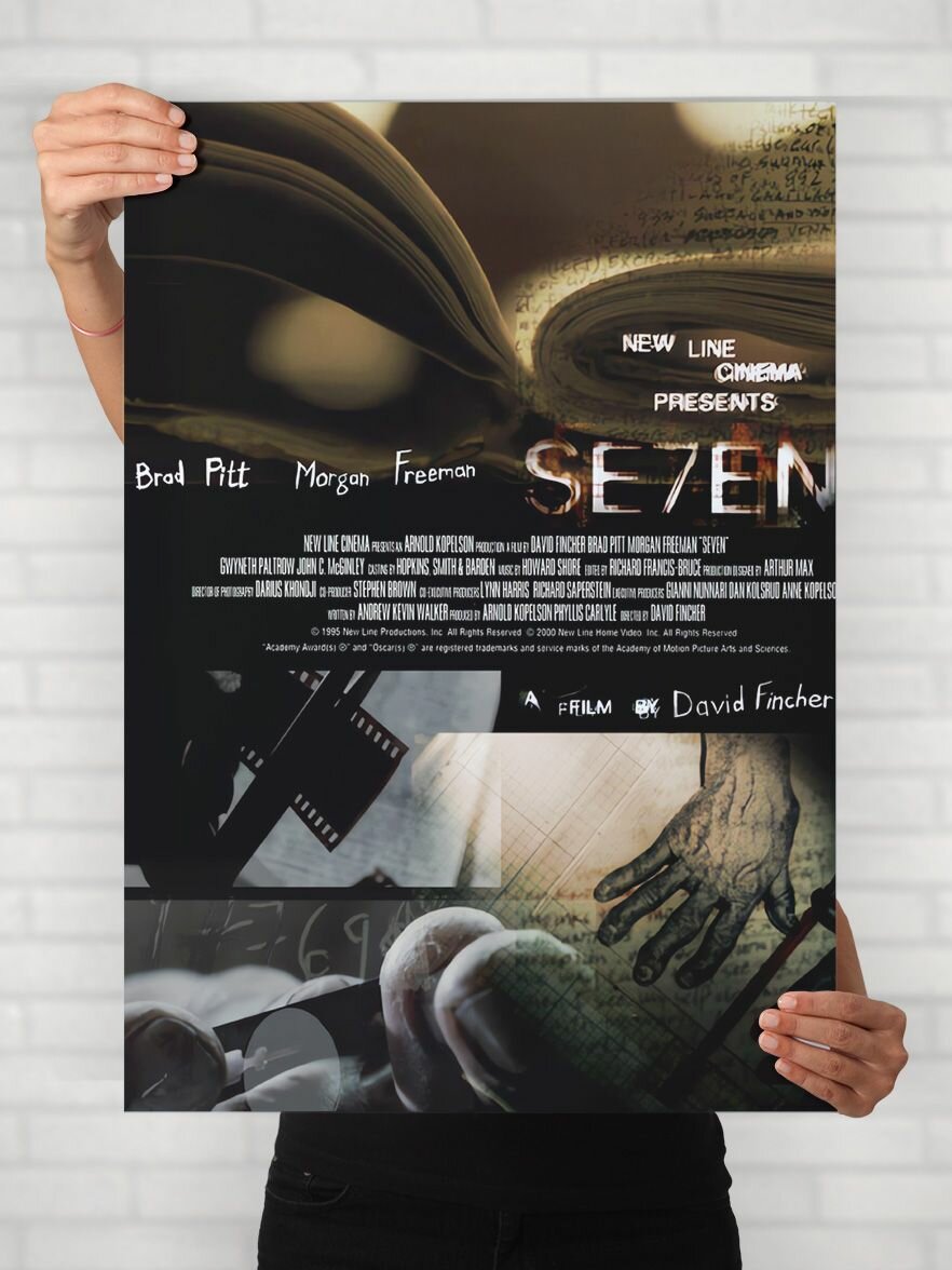 Плакат на стену для интерьера Семь (Se7en 15) - Постер по фильму кино формата А1 (60x84 см)
