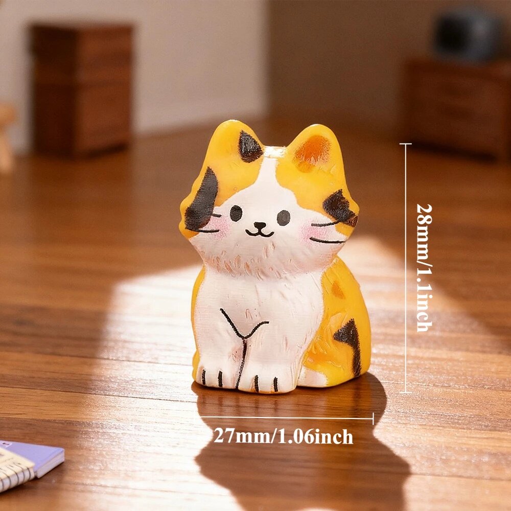 Миниатюрная фигурка кошки из смолы, Style 5