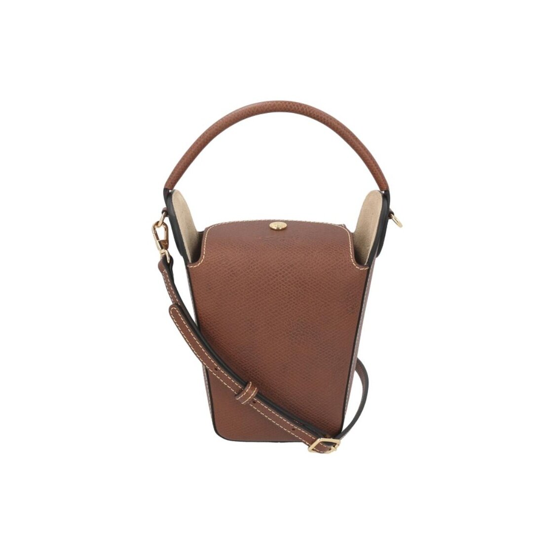 Сумка Longchamp, фактура матовая, коричневый — фото 1