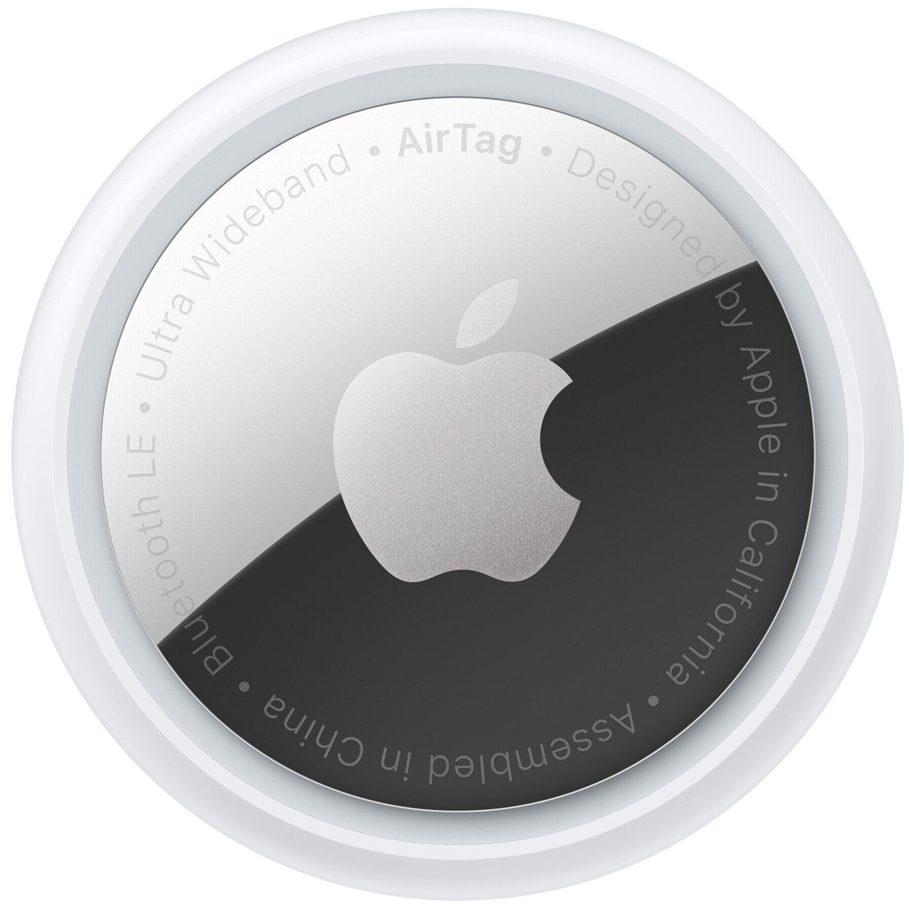 Беспроводной трекер метка Apple AirTag Gen 2 (2026) 1шт. White/Silver (Белый/Cеребристый)