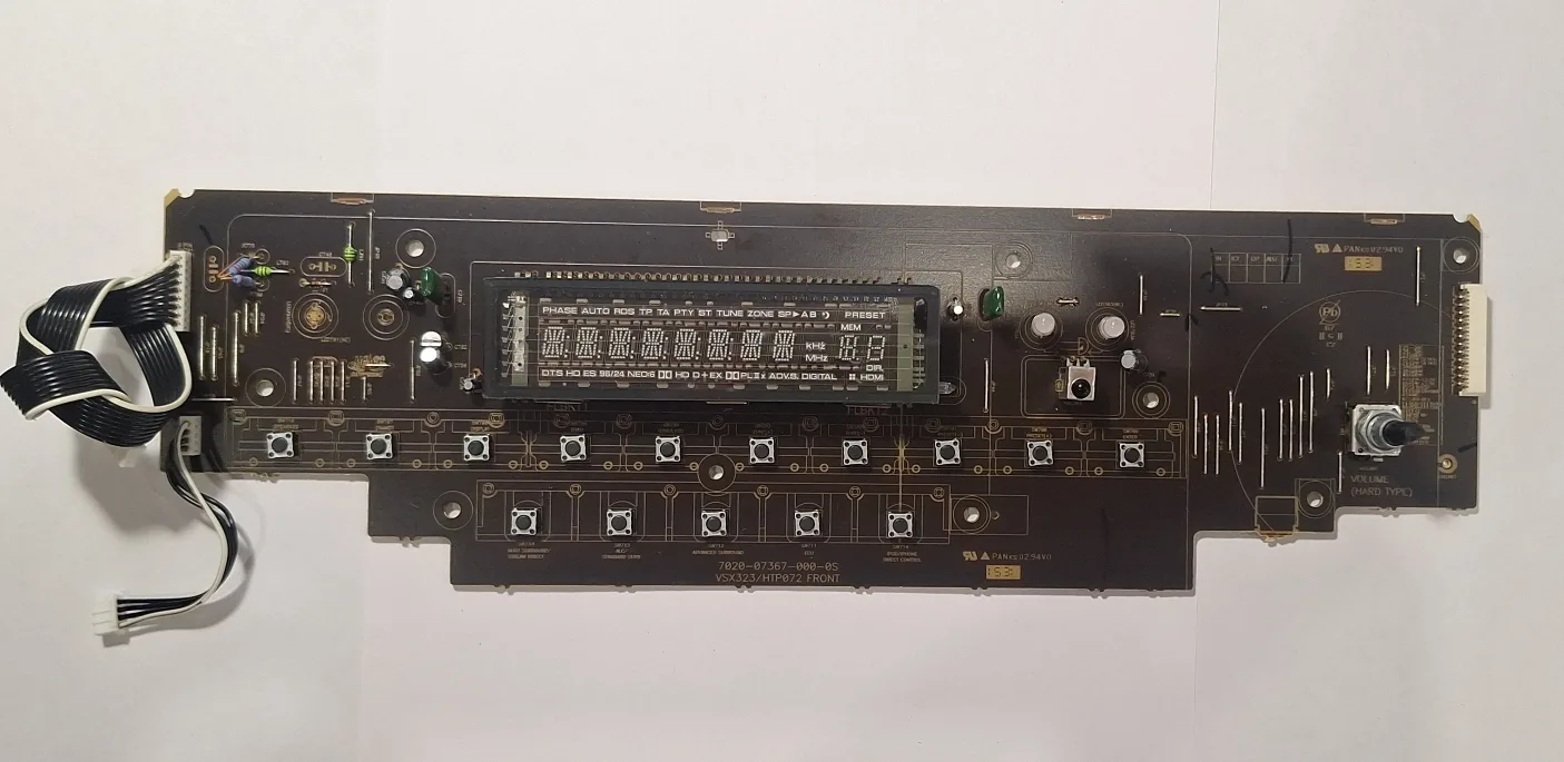 Плата с информационным дисплеем (VSX-323/HTP072 FRONT) ресивера Pioneer (VSX-324-K-P)