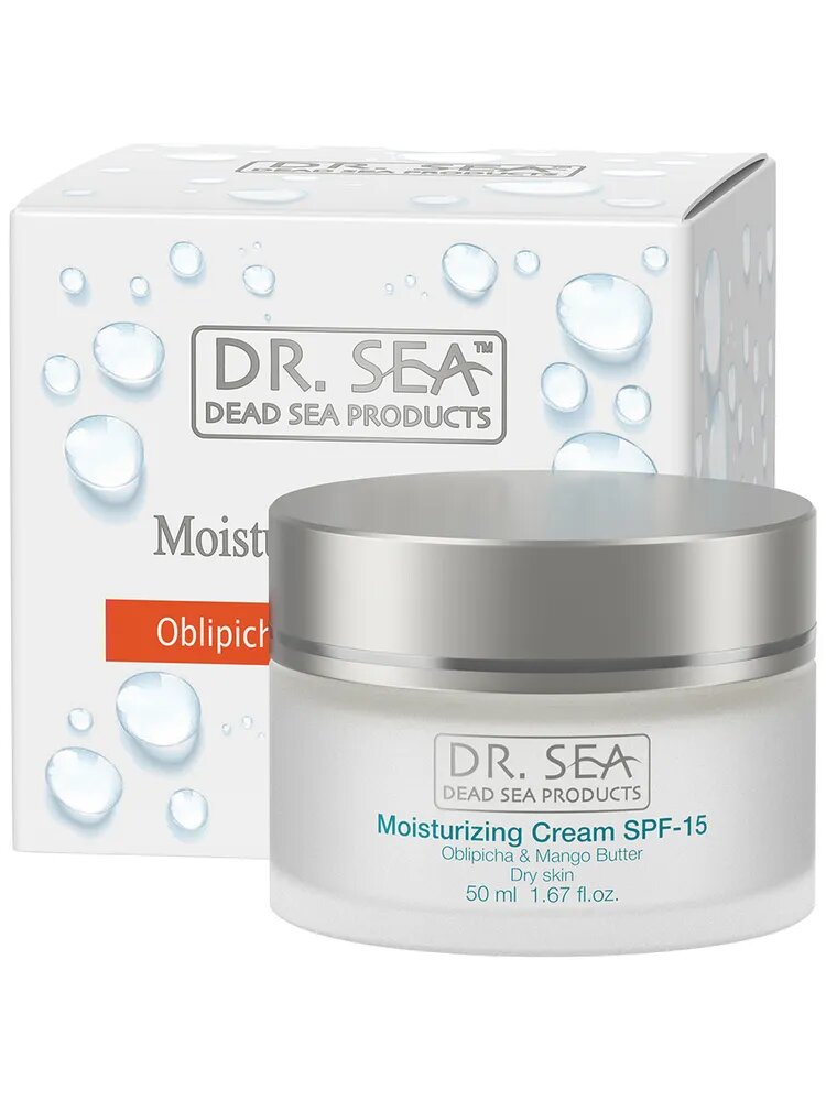 Dr. Sea / Крем для лица увлажняющий с маслом облепихи, экстрактом манго и витаминами SPF15, 50 мл
