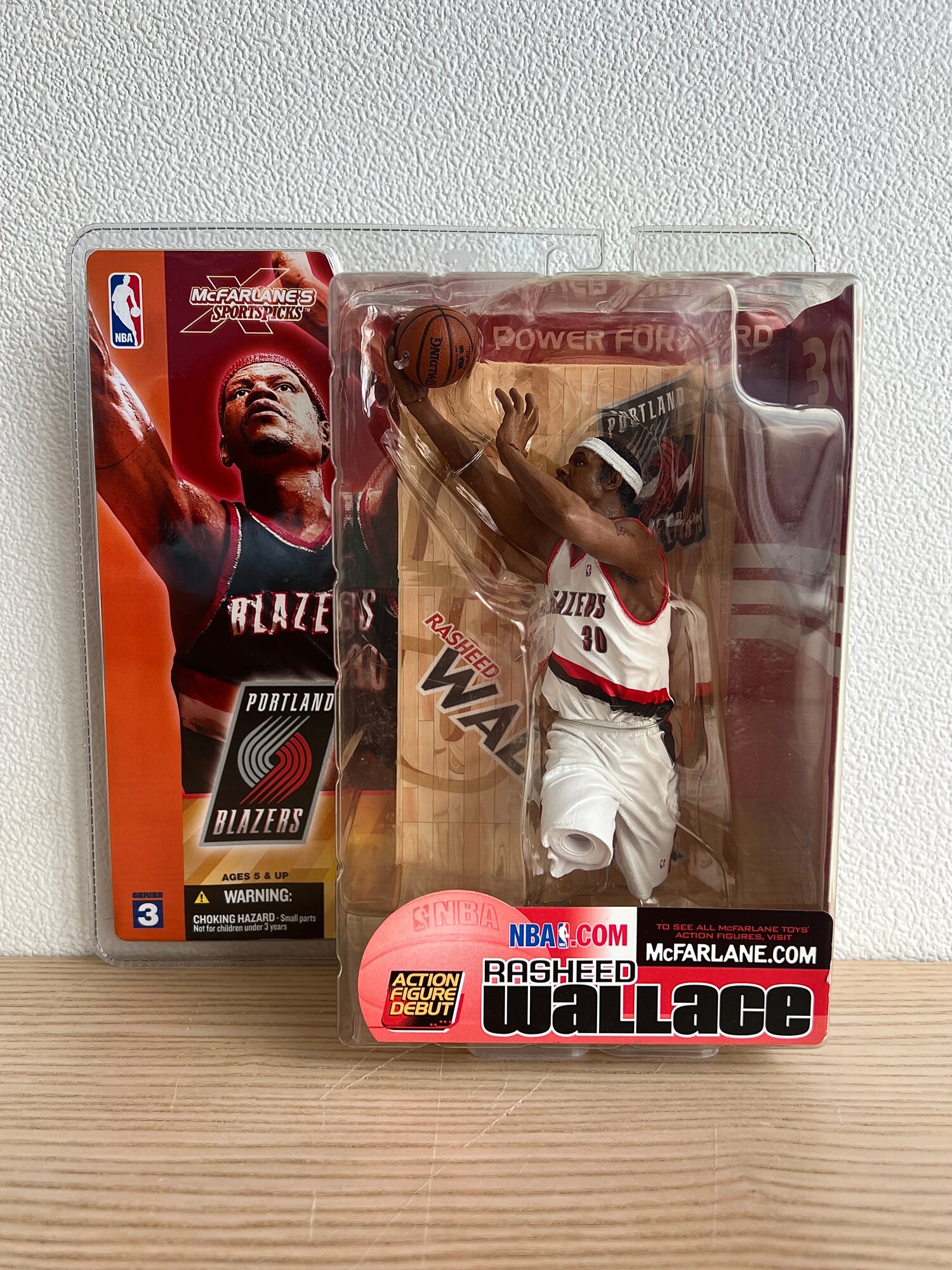 Фигурка NBA Portland Trail Blazers Rasheed Wallace McFarlane Toys НБА Портленд Трэйл Блэйзерс Баскетболист Рашид Уоллес