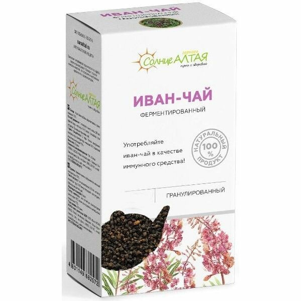Иван-чай Солнце алтая листовой гранулированный, 30 г