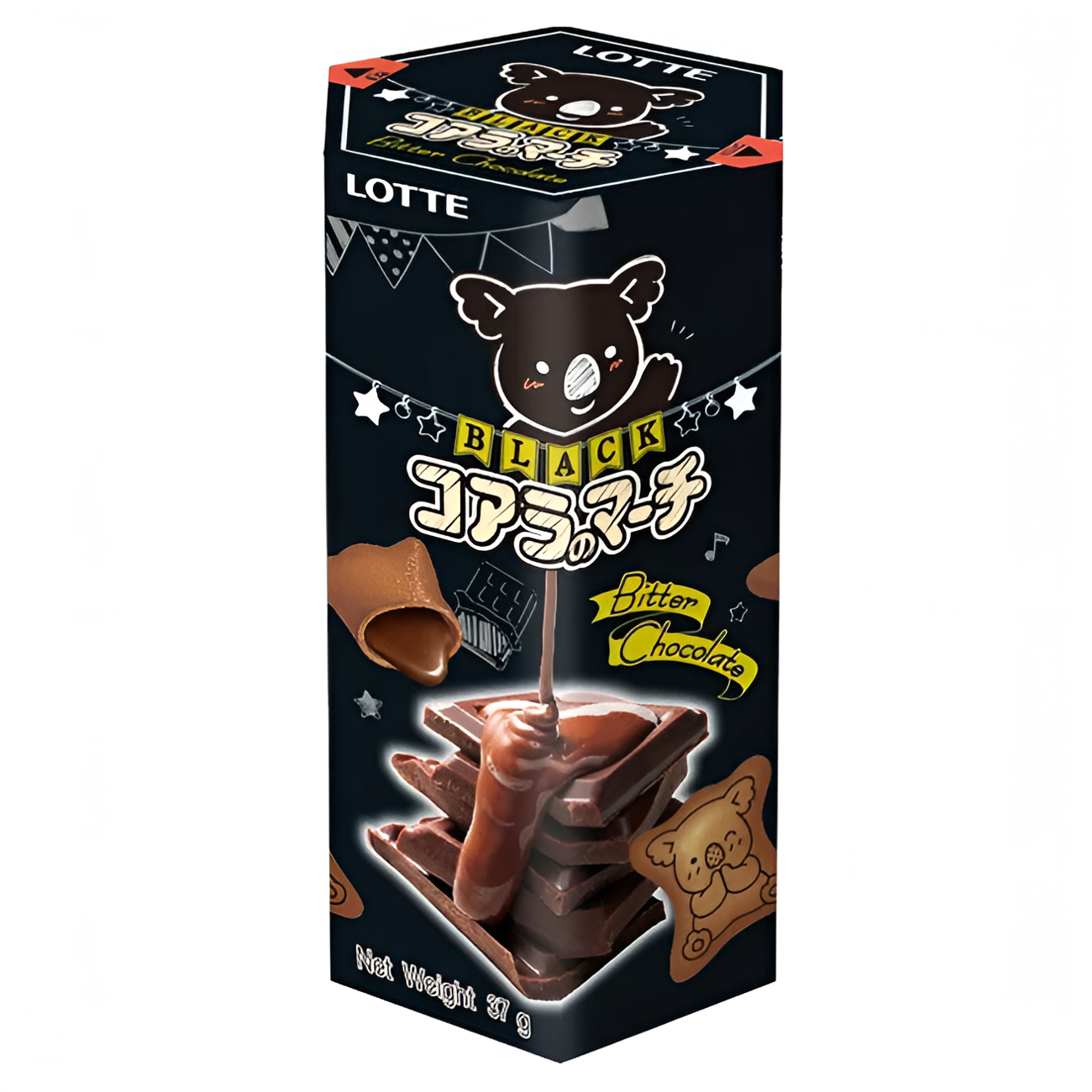 Печенье Koala's March Lotte со вкусом темного горького шоколада 37 г, Таиланд