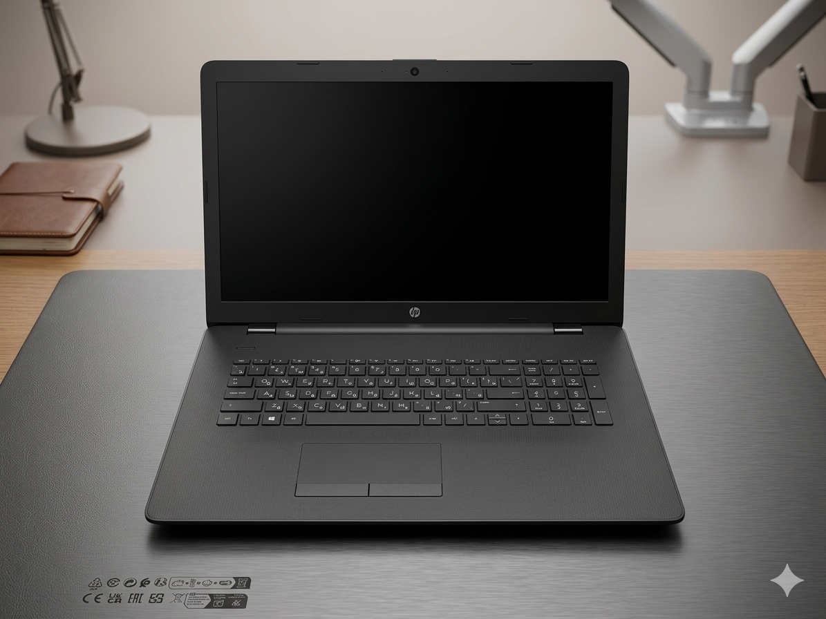 Ноутбук HP, 17.3", A6-9220 2.5Ghz, 8ГБ, 256ГБ SSD, AMD Radeon , Windows 11 PRO