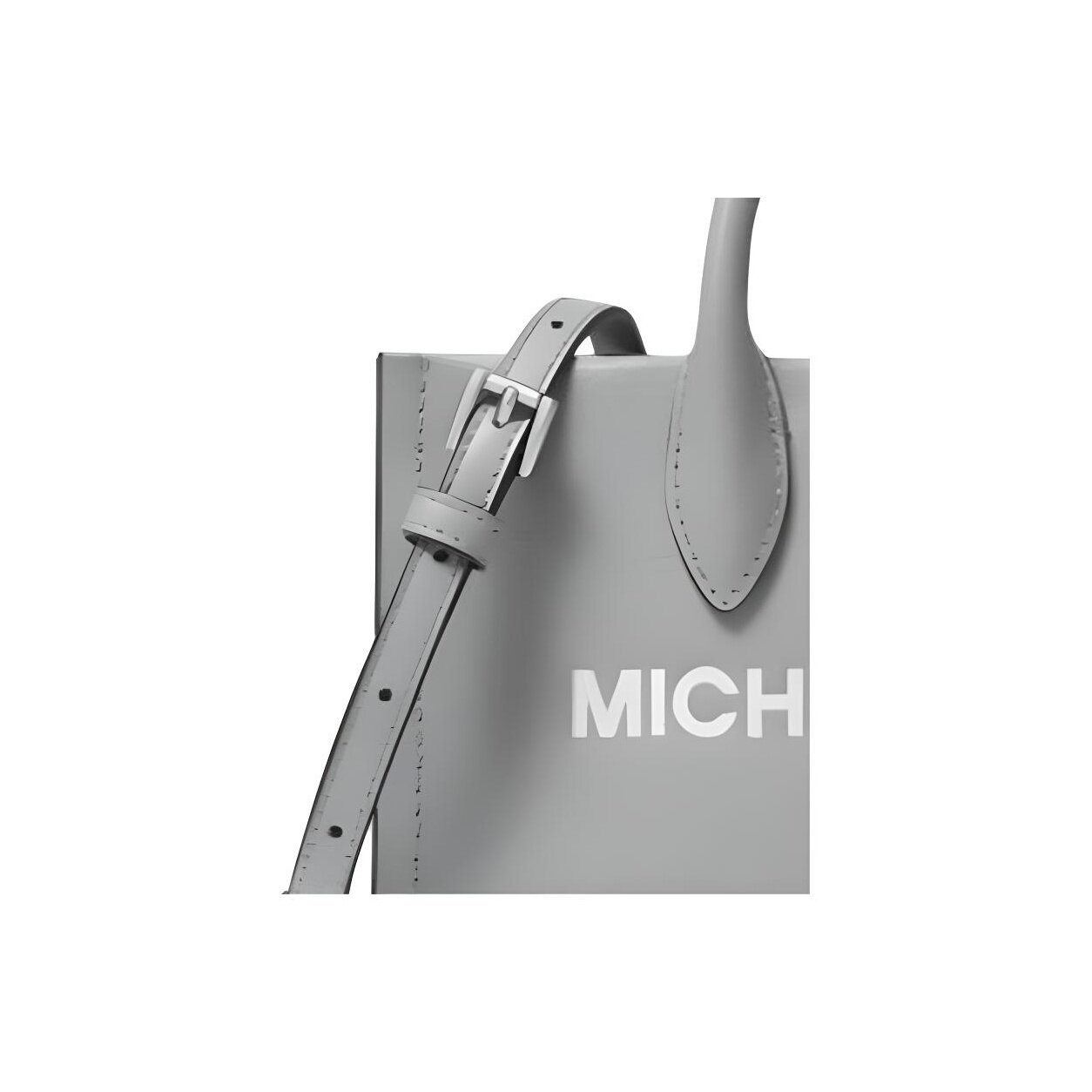 Сумка MICHAEL KORS, фактура матовая, жемчужно-серый — фото 1
