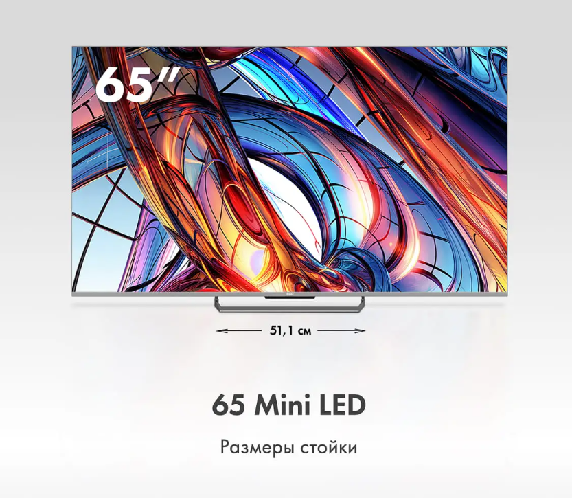 Телевизор Haier 65 Mini LED 65 дюймов, разрешение 4K, Android TV, Mini LED — фото 1