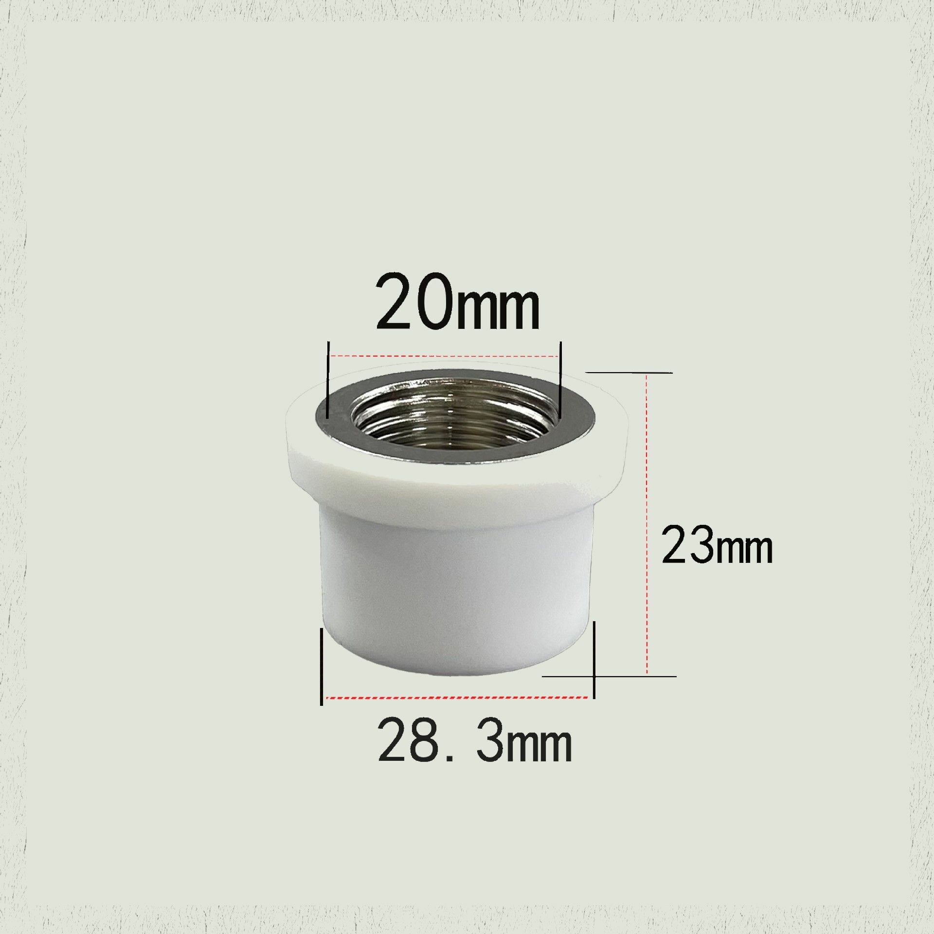 Муфта ремонтная PPR 20*1/2', 3 штуки
