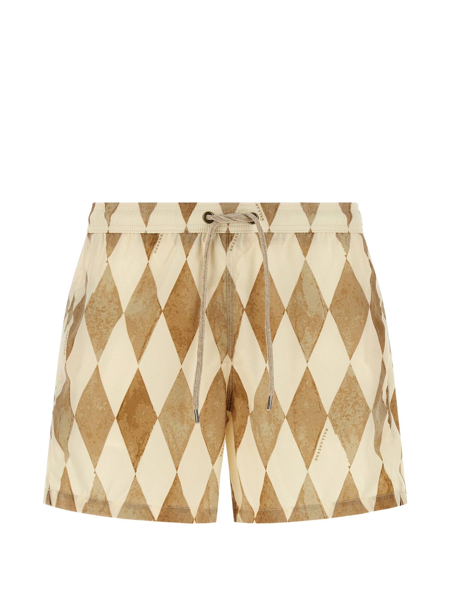 Шорты для плавания Diamond-pattern drawstring swim shorts