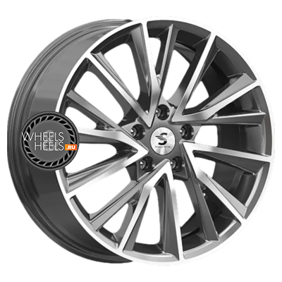 Диск автомобильный литой Premium Series КР010 (Audi A4) 18x7.5 5x112 et39 dia66.6 Diamond Gloss Graphite