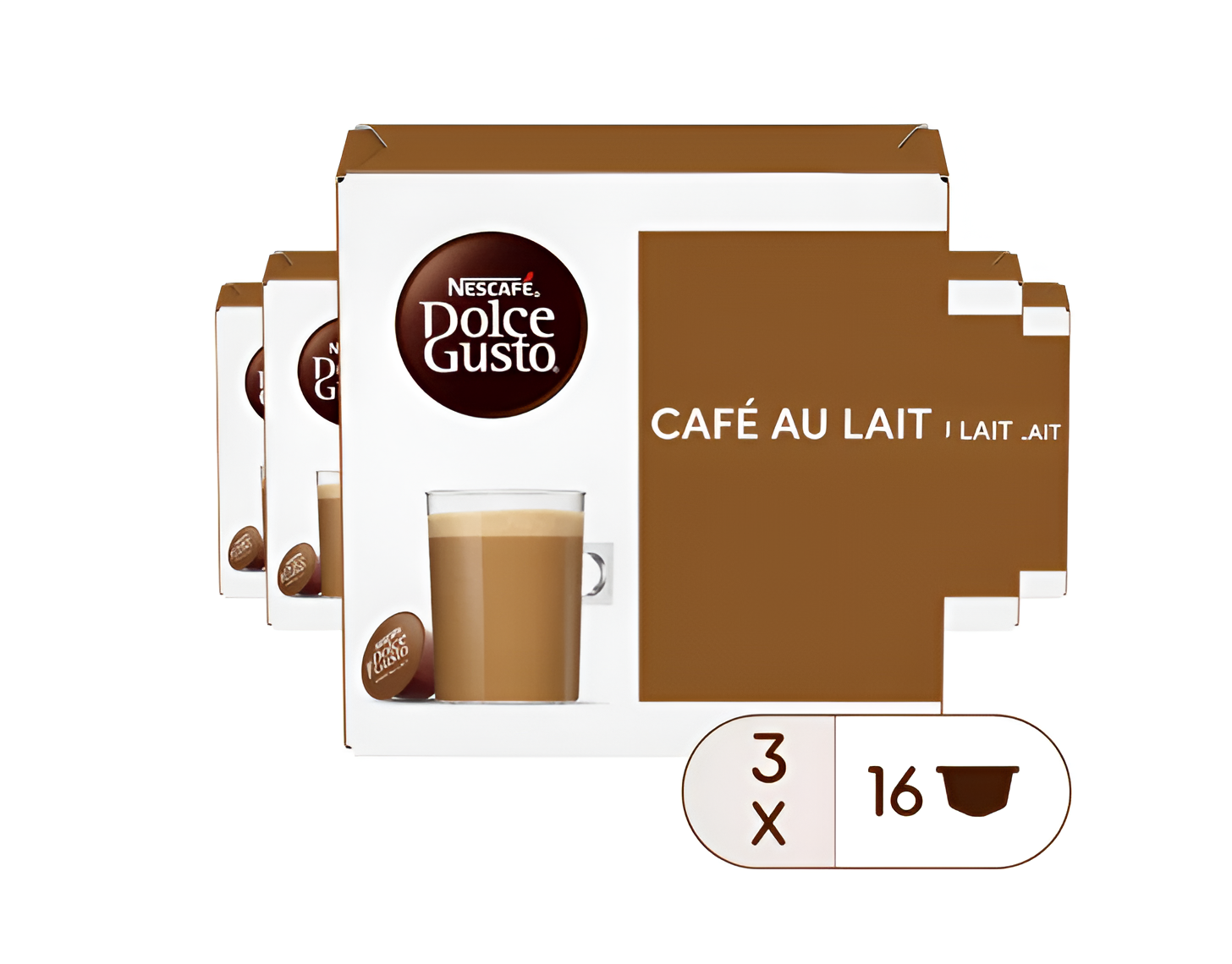 Кофе в капсулах Nescafe Dolce Gusto Cafe Au Lait 6x16 капсул
